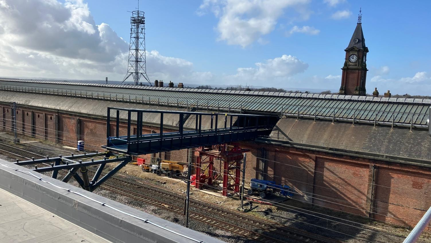 Bridge installed at Darlington station as part of £140m transformation